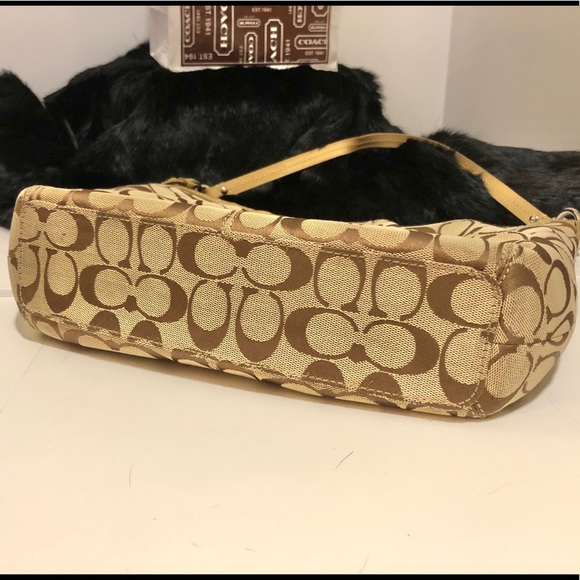 Coach | Bags | Coach Signature Pattern Canvas Patent Leather | Poshmark